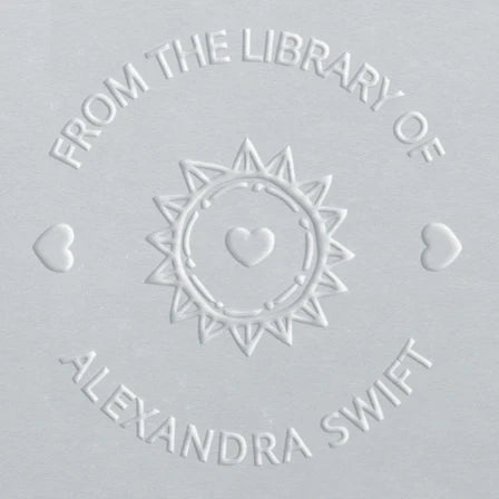 Custom Library Book Embosser | Sun Heart – GiftedChop
